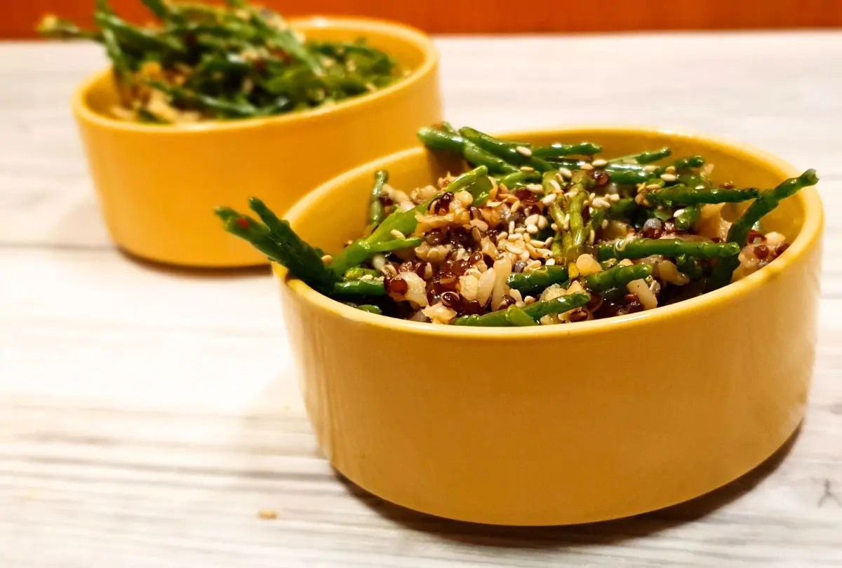 Queller Salat mit Bulgur, Quinoa und Reis - super schnelles Rezept